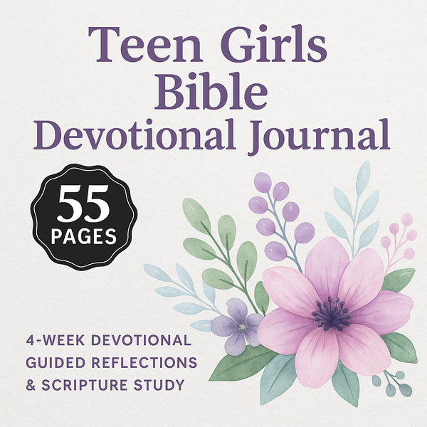 Teen Girls Bible Devotional Journal | 4-Week Guided Scripture Study ...